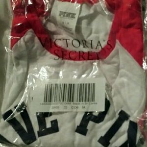 PINK Victoria's Secret | Tops | New Vs Pink Raglan Baseball 3 4 Sleeves ...